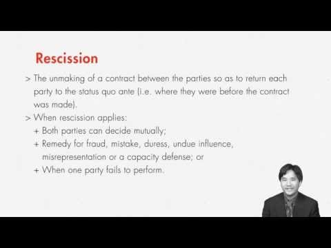 Contract Law: Quasi-Contract and Restitution | quimbee.com