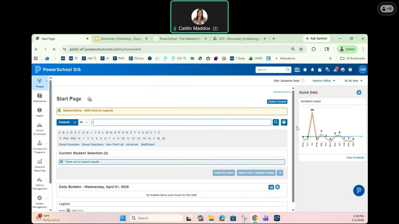 Elementary Scheduling 2026 04 01