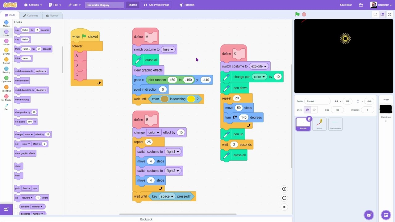 Fireworks Code Walkthrough