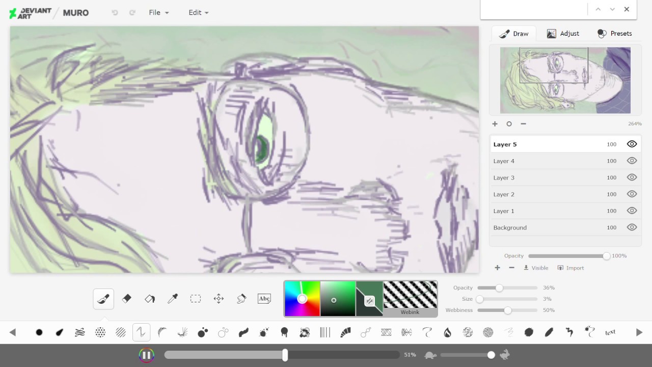 Self portrait Deviantart Muro redraw