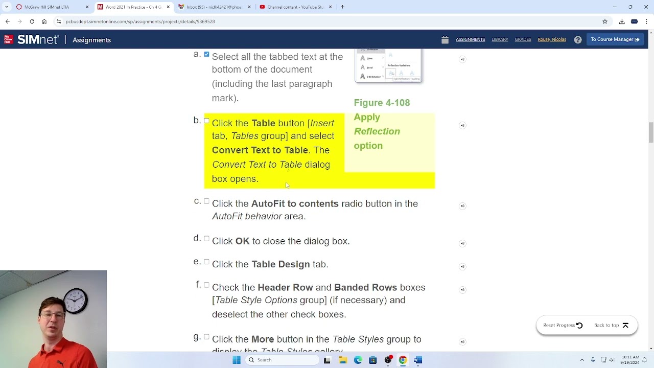 CIS105: 9/19/24: SIMnet: Word Guided Project 4-2