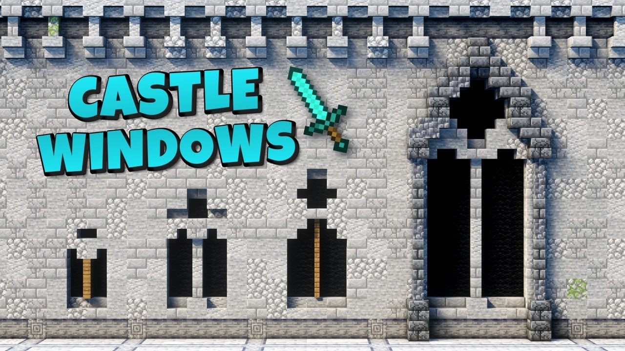 🛡️ Medieval Window Designs | Minecraft Tutorial for Castles, Towers, and Great Halls 🏰