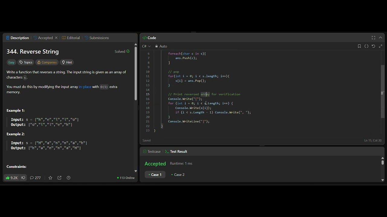 Reverse a String Using Stack in C# | Simple & Fast Solution