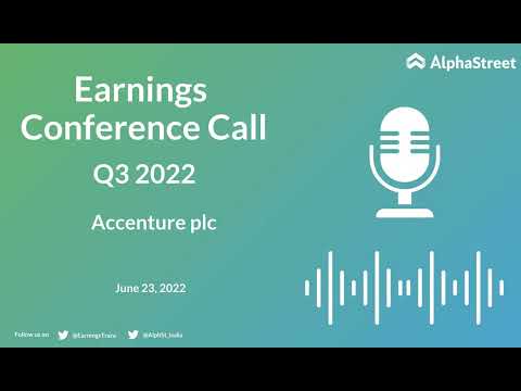 ACN Stock | Accenture plc Q3 2022 Earnings Call