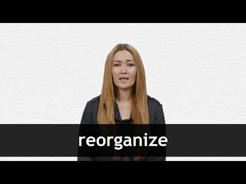 REORGANIZE - Definition & Translations | Collins English Dictionary