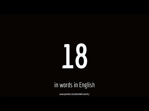 How to write 18 in words