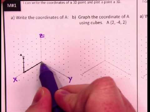 M#1 3D graphing coordinates