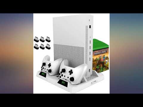 OIVO Cooling Stand for Xbox One//S//X, 2 Cooling Fan, Dual Controller Charging Dock Statio