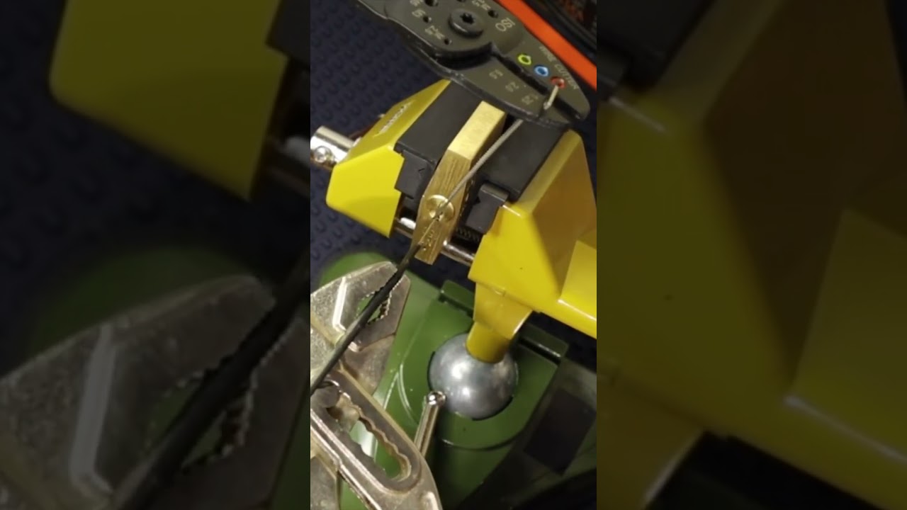 Creative Techniques: Successfully Picking a Lock Using Pliers to Hold the Pick and Tensioner!