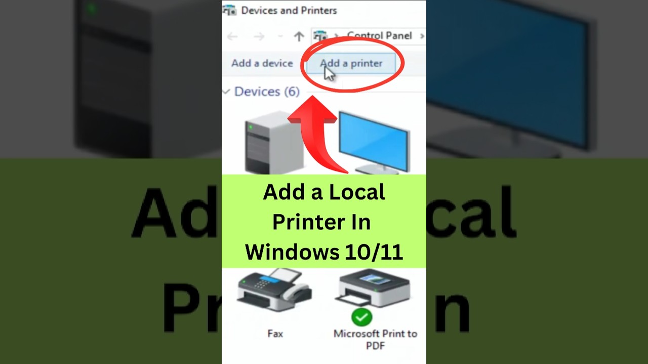 Add A Local Printer in Windows 10/11