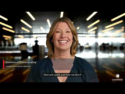 "Distance selling" - Legal Definition