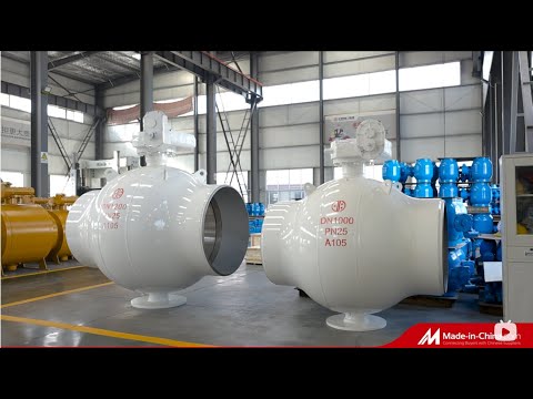 Heating ball valve, fully welded ball valve production workshop.