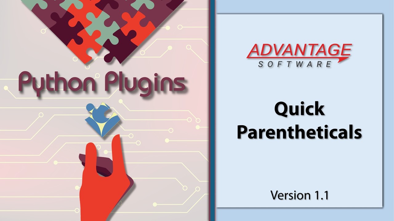 Python Plugin - Quick Parentheticals version 1.1