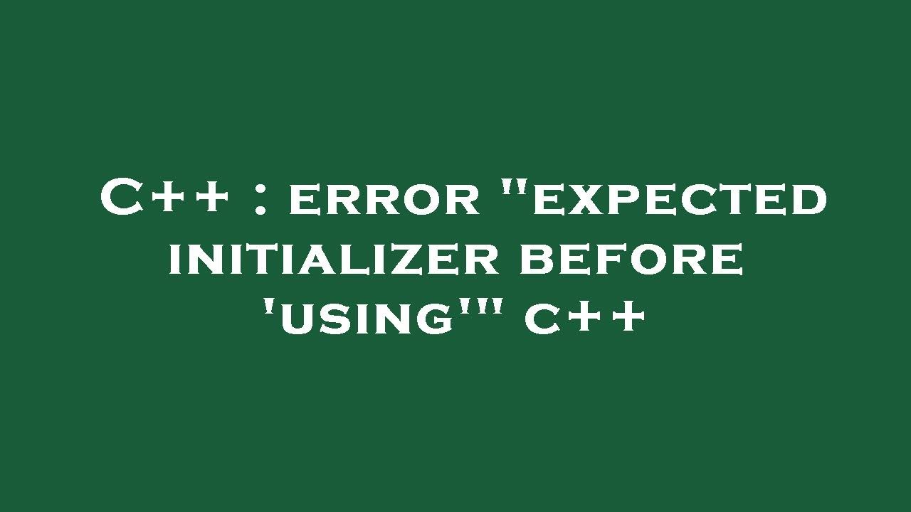 C++ : error 