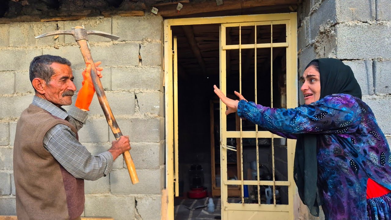 Who is behind this? Is this old man destroying the house of a nomadic mother?