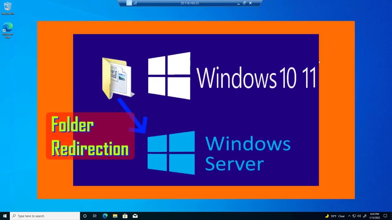 Deploy Folder Redirection in Windows Server 2022