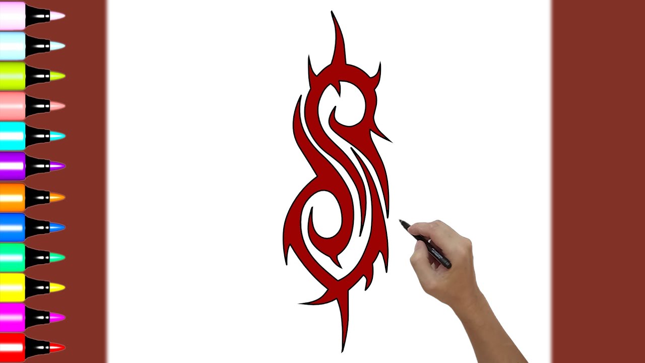How to Draw Slipknot S logo! Easy Drawing Step by Step