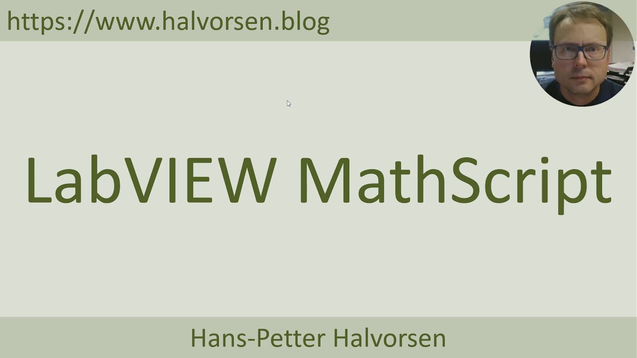 LabVIEW MathScript