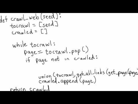 Learn Finishing the Web Crawler Intro to Computer Science - Mind Luster