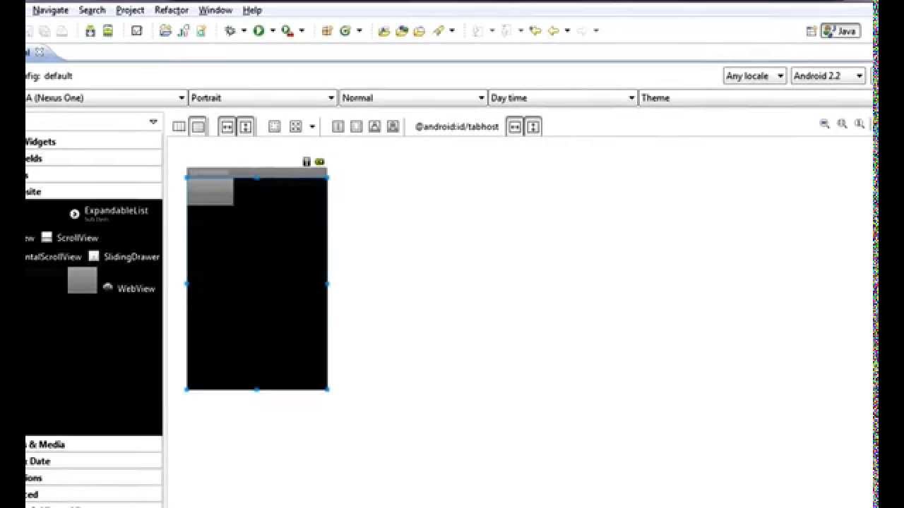 ANDROID TUTORIAL Working with TabHost