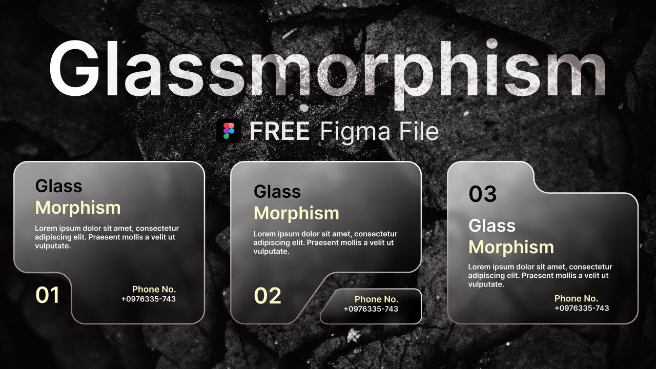 Glassmorphism UI design for beginners in Figma | Free Figma File