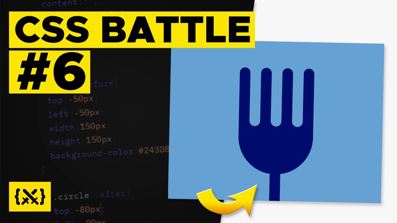 ⚔️CSS BATTLE⚔️ - #6 Forking Crazy