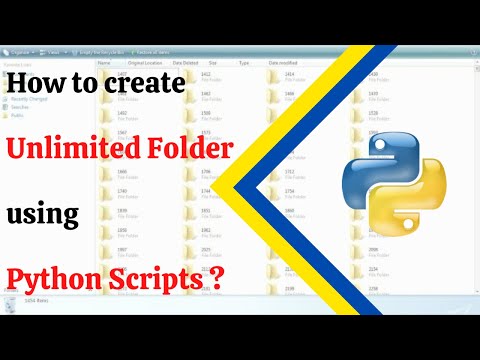 Create Unlimited Folders in Python using mkdir() | Make folder in python l Automate folder creation