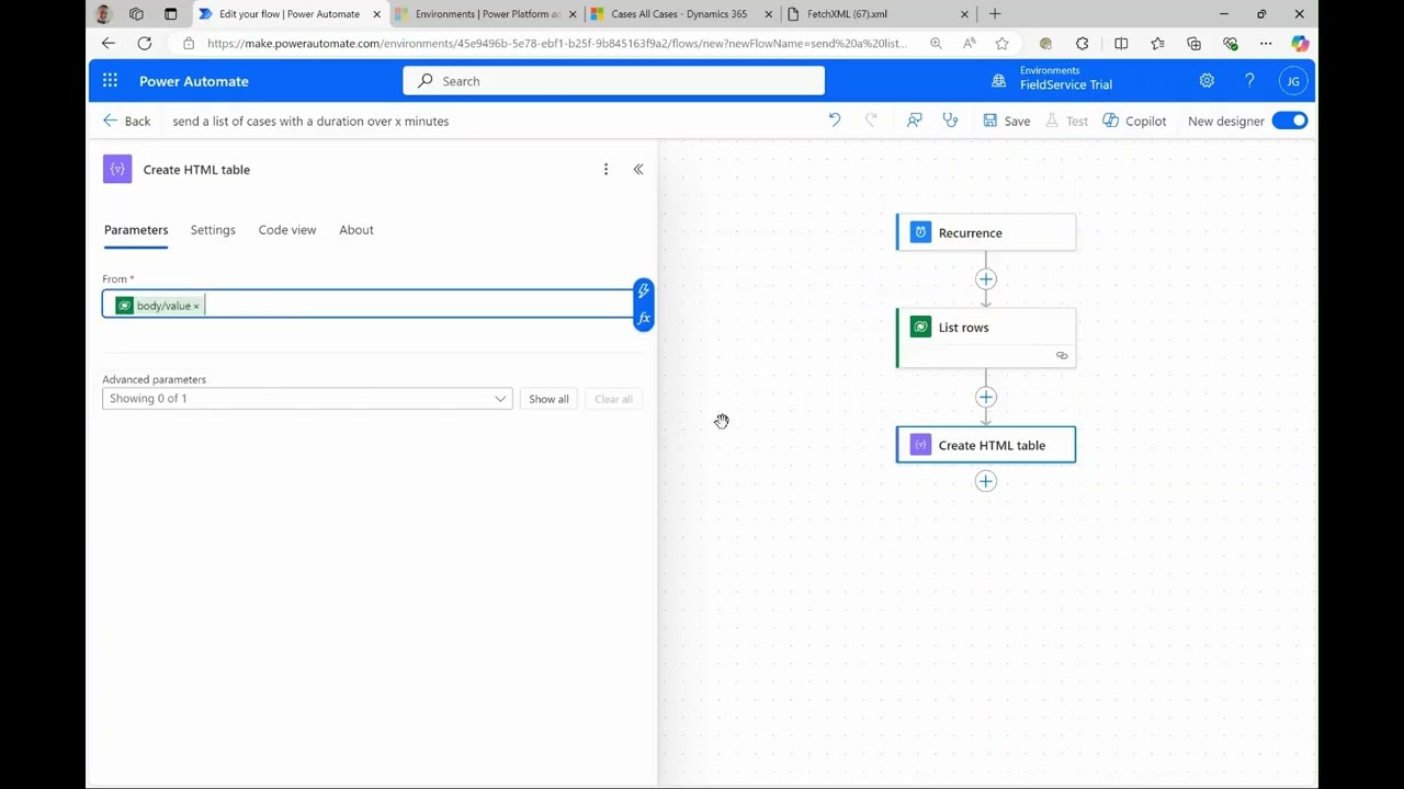 Sending notifications from D365 Case Time Trackers