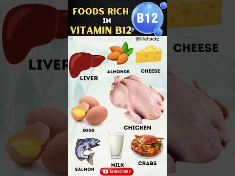 list of vitamin b12 rich foods. #foods #vitamin #vitaminb12