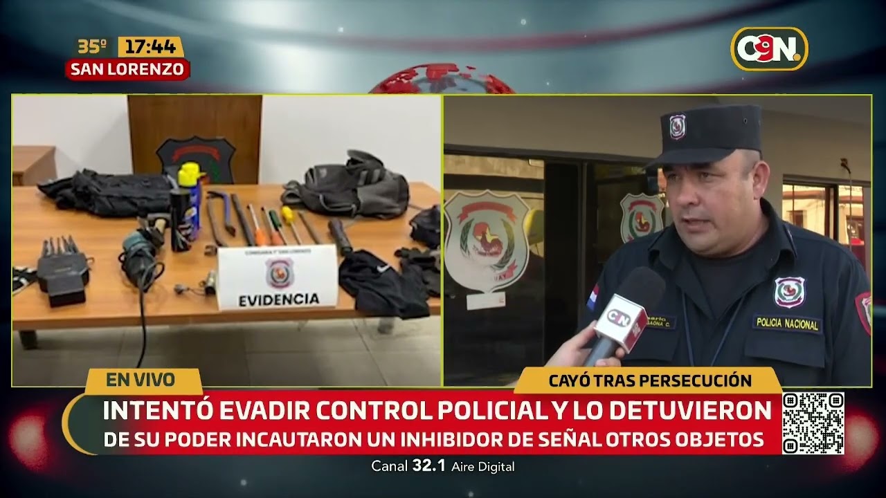 He tried to evade police control and ended up arrested