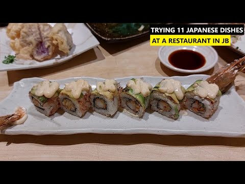 Trying 11 Japanese Dishes at a Restaurant in JB | Sushi Zanmai | Komtar JBCC | Johor Bahru Eats