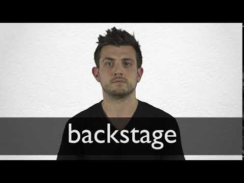 BACKSTAGE 释义 | 柯林斯英语词典