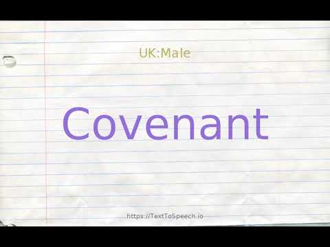How to pronounce covenant