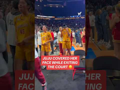 #JuJuWatkins was emotional after #USC was eliminated 🥺 #marchmadness #elite8 #uconn