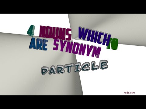 particle - 7 nouns with the meaning of particle (sentence examples)