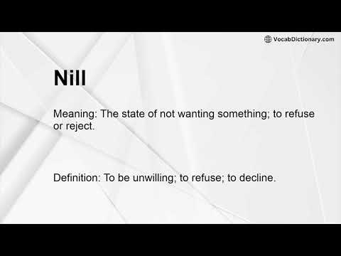 Nill Meaning