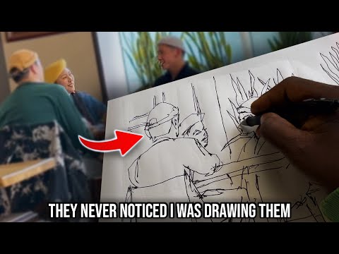 How I Sketch Strangers in Public Without Them Knowing – 20 Years of Urban Drawing