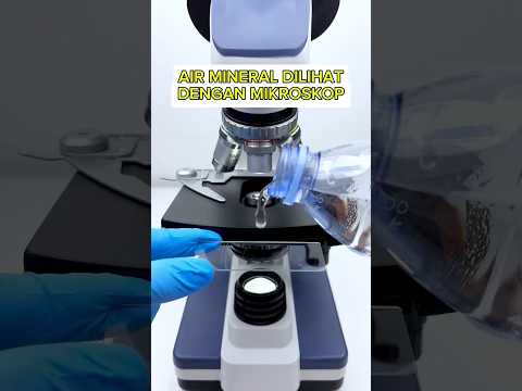 Apakah kalian masih mau minum air mineral setelah melihat diperbesar 400 kali? #microscope #shorts