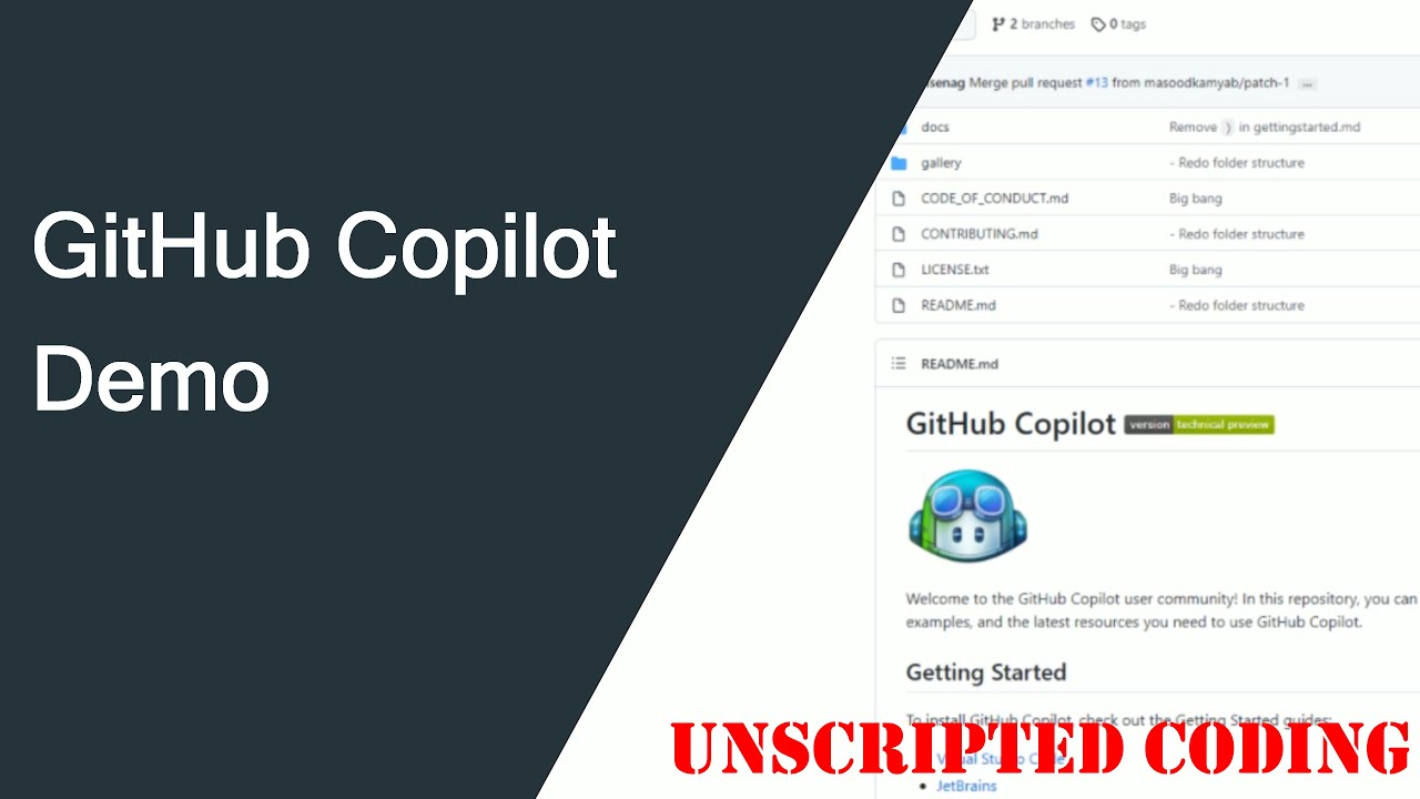 GitHub Copilot demonstration: AMAZING automatic coding powered by AI! | Unscripted Coding
