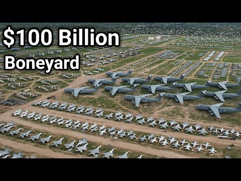Inside 100 Billion $ Military Aircraft Boneyard In US