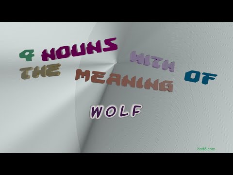 wolf - 4 nouns synonym to wolf (sentence examples)