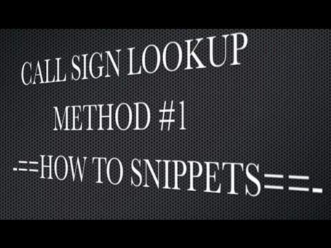 N0AGI - Call Sign Look Up w/ simple shell script - Method #1 (take two)