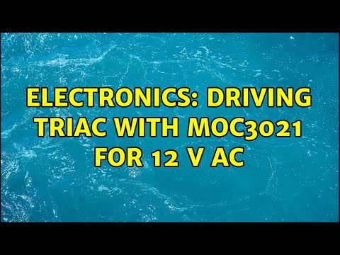 Electronics: Driving Triac With MOC3021 for 12 v ac