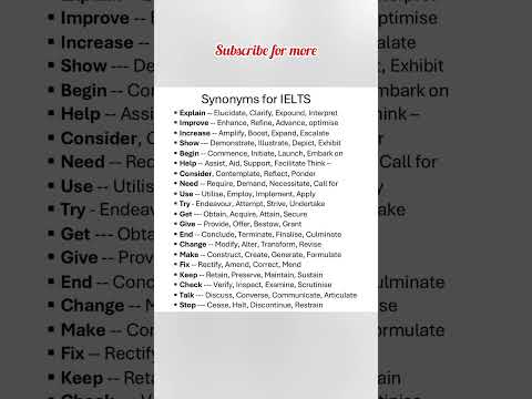 Synonyms or ielts 📗💯 #shorts #english #ielts