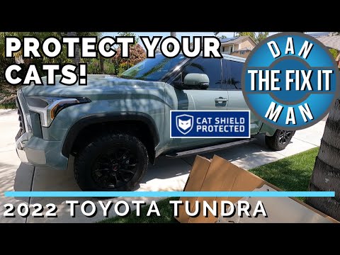 2022 Toyota Tundra Catalytic Converter Protection - CAT Shield by Miller CAT - Anti Theft skid plate