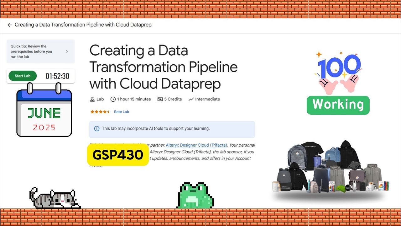 Creating a Data Transformation Pipeline with Cloud Dataprep #GSP430 @qwiklabexplorers [2025] ☁️🚀