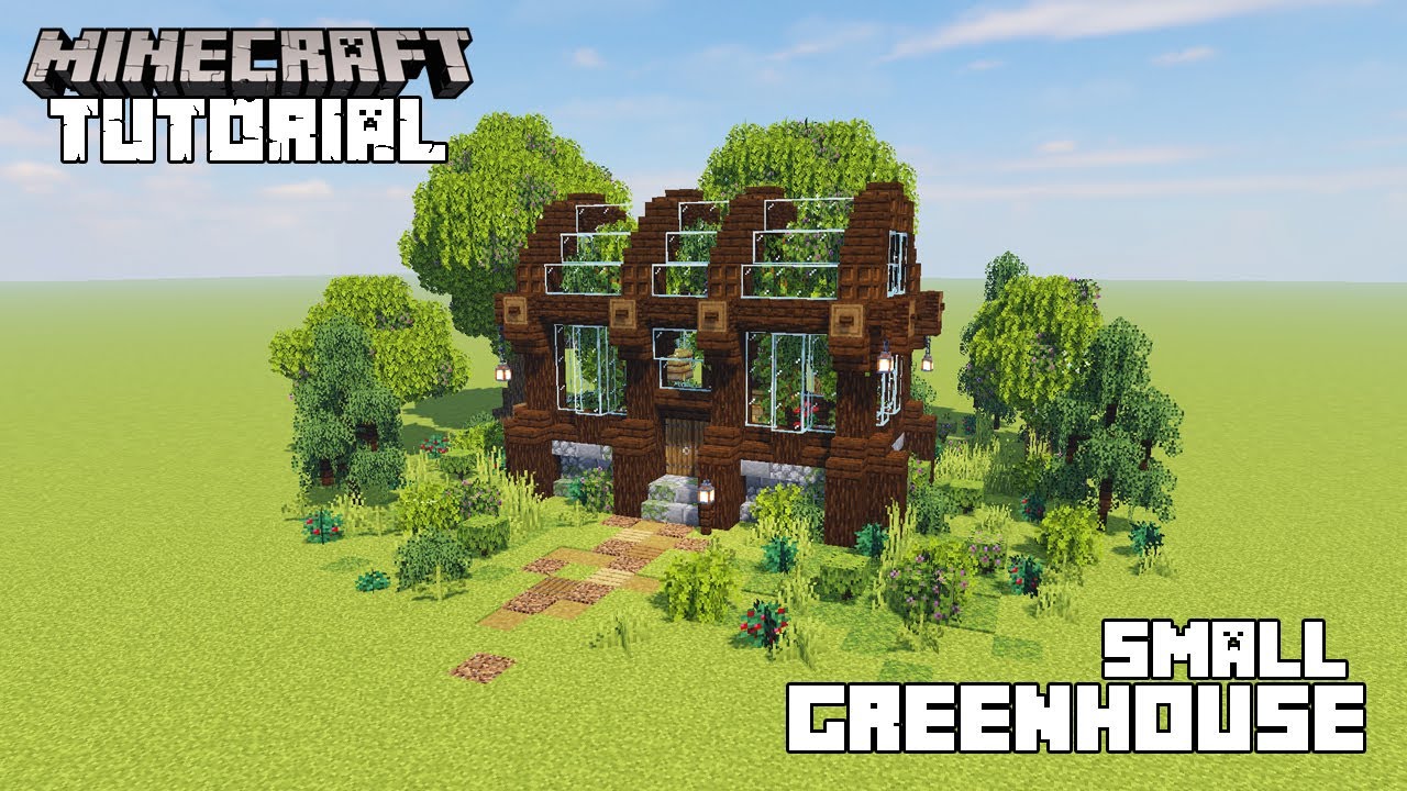 Small Greenhouse Tutorial || Minecraft
