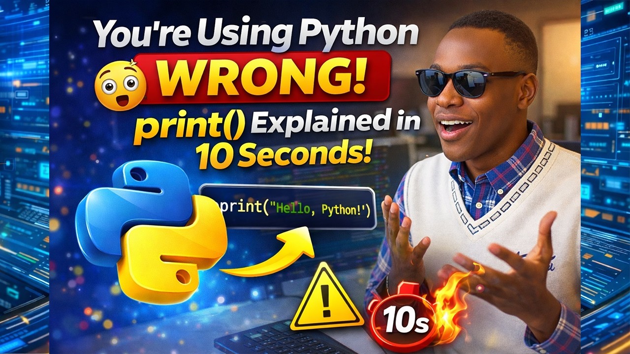 This One Line of Python Will Shock You 🤯 | print() Tutorial