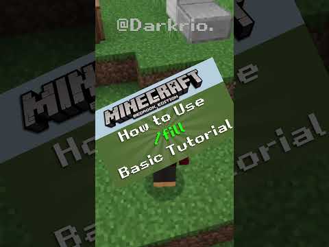 How To /fill In Minecraft #commands #contentcreator