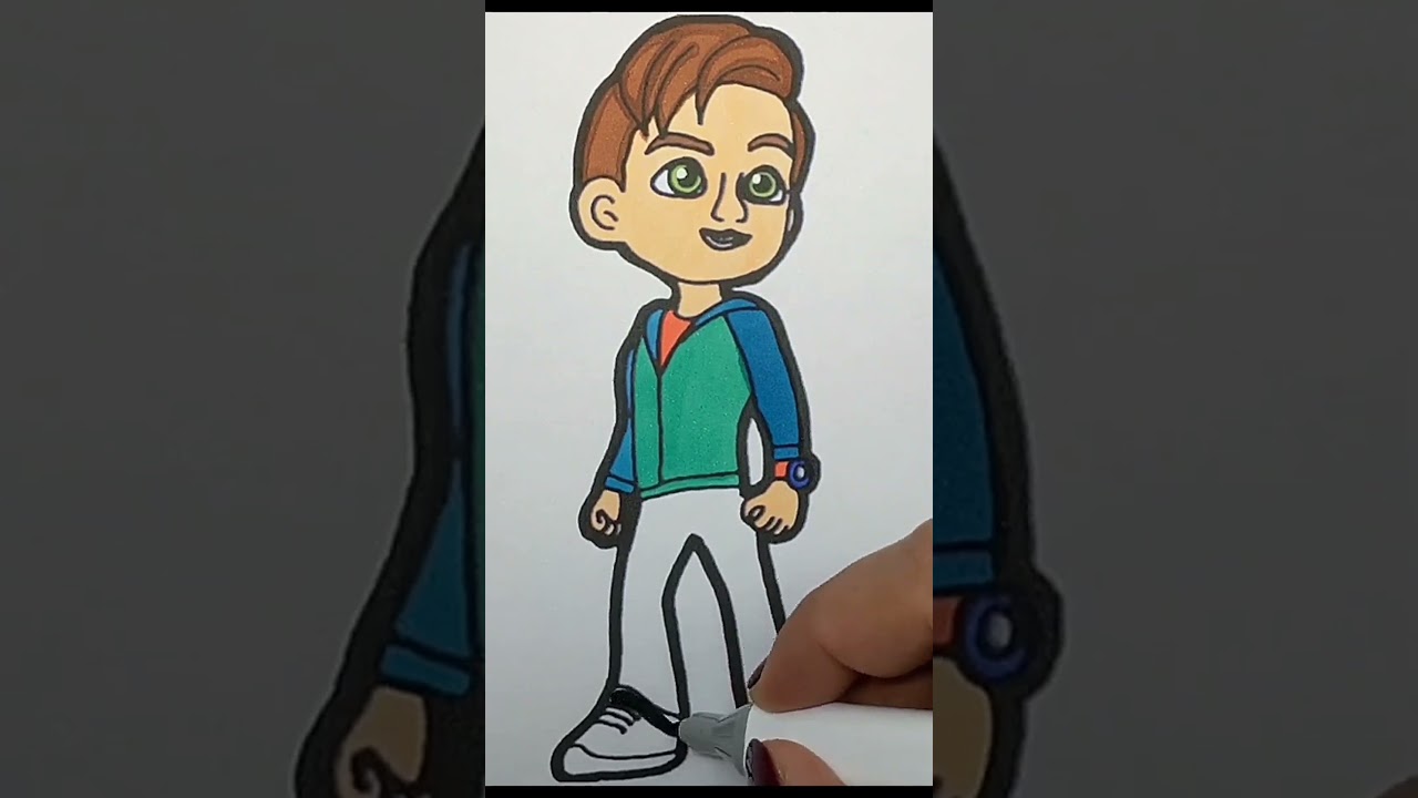 Spidey and His Amazing Friends: Peter Parker Coloring #colouring #marker #peterparker #enjoykids